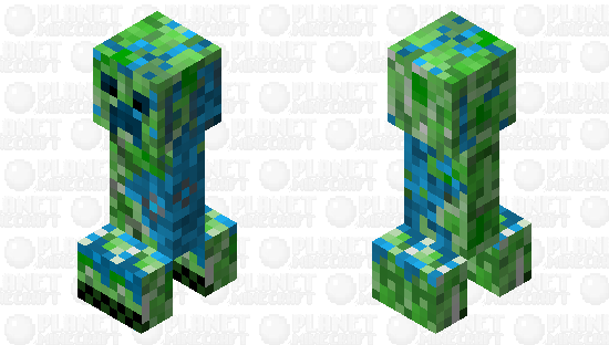 Sculk infected Creeper Minecraft Mob Skin