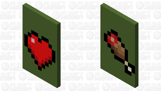 Heart and hunger cape Minecraft Mob Skin