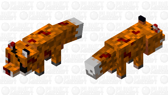 warior fox Minecraft Mob Skin