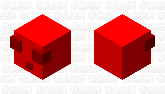 The red slime Minecraft Mob Skin