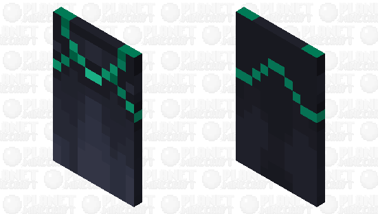 Migrator Cape (Black/Teal) Minecraft Mob Skin