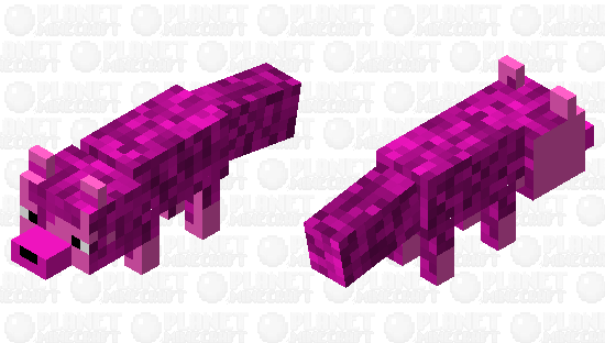 Pink Fox Minecraft Mob Skin
