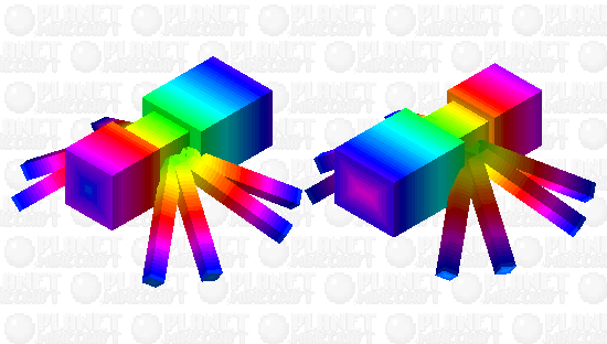 rainbow spider Minecraft Mob Skin