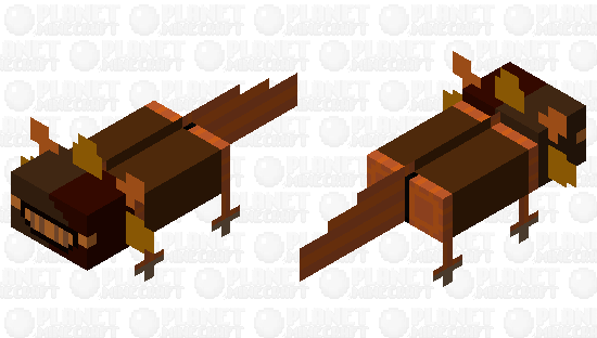 FNAF SB: Eclipse Axolotl Minecraft Mob Skin