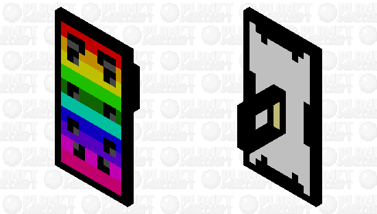 Rainbow Shield Minecraft Mob Skin