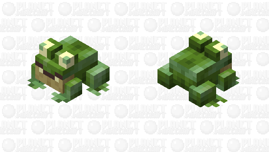 Cold Verdant Frog Minecraft Mob Skin