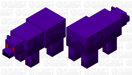 Sickened Polar Bear Minecraft Mob Skin