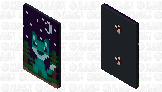 Cyan Coyotes MCC Cape Minecraft Mob Skin