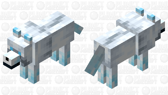 Winter wolf Minecraft Mob Skin