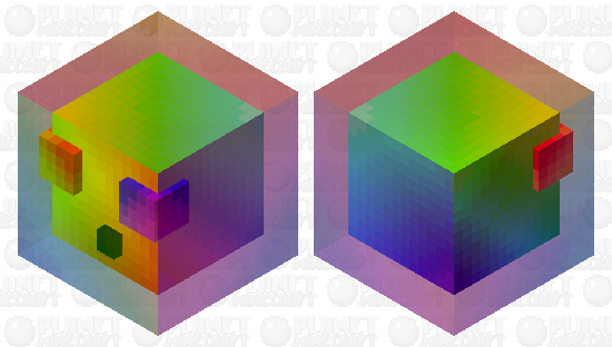 rainbow slime v2 Minecraft Mob Skin