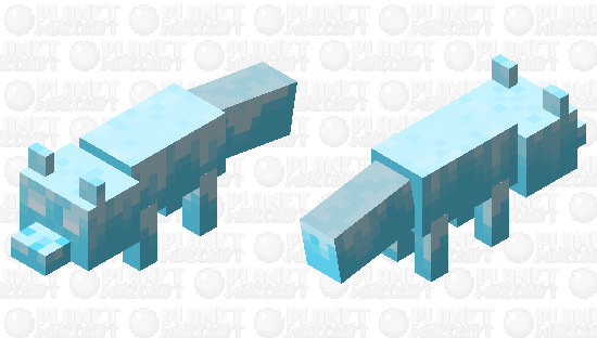 Ice Fox Minecraft Mob Skin