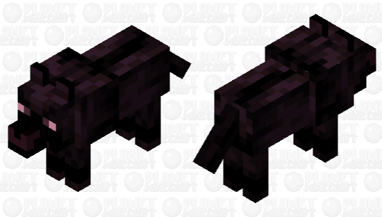 dark wolf Minecraft Mob Skin
