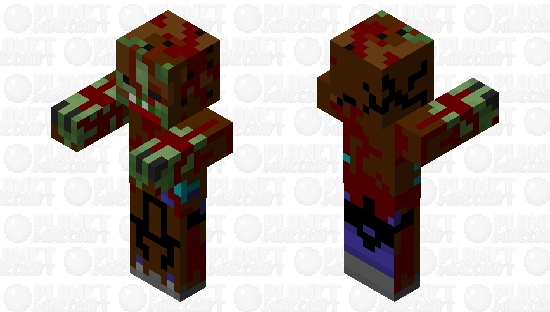 Mutated zombie Minecraft Mob Skin