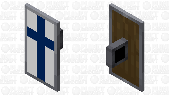Country Flag Shields #5 (Finland) Minecraft Mob Skin