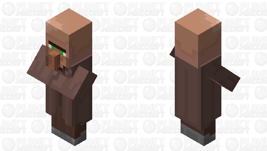 Better Texture Villager (B.T.V for short) Minecraft Mob Skin