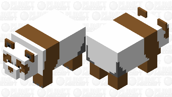 The brown panda Minecraft Mob Skin