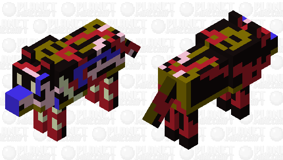 Glitched Wolf Minecraft Mob Skin