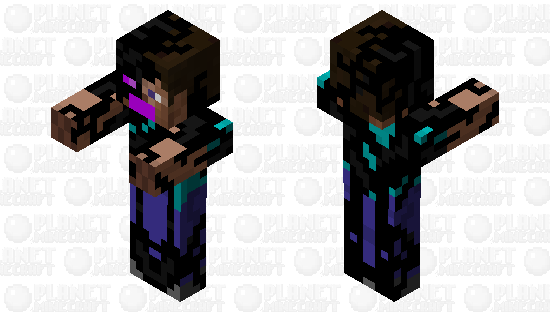 Corrupted steve(eye rework) Minecraft Mob Skin