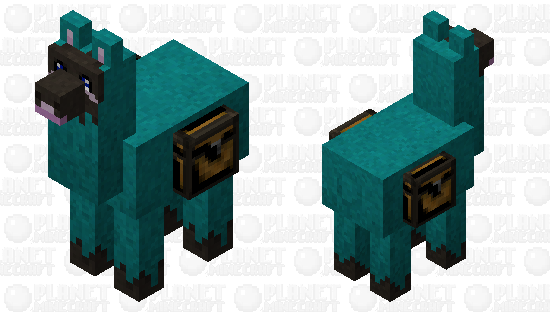 Adorably Derpy Sea Loving Llama Minecraft Mob Skin