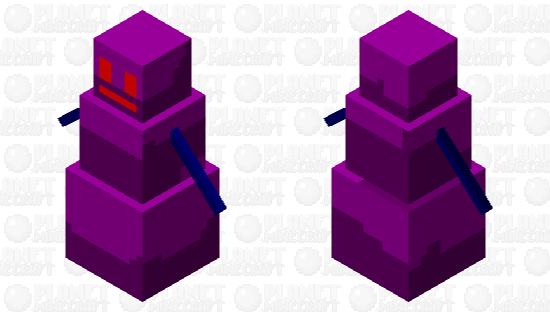 Sickened Snowman Minecraft Mob Skin