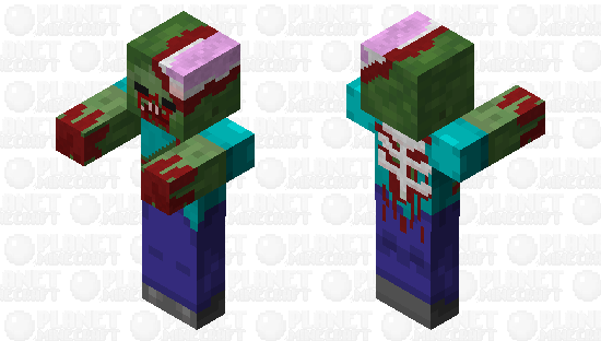 Horror Zombie Minecraft Mob Skin