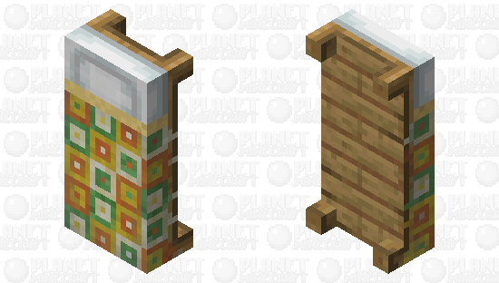 Orange quilt bed Minecraft Mob Skin