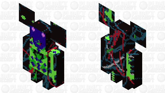 Glitched Warden Minecraft Mob Skin