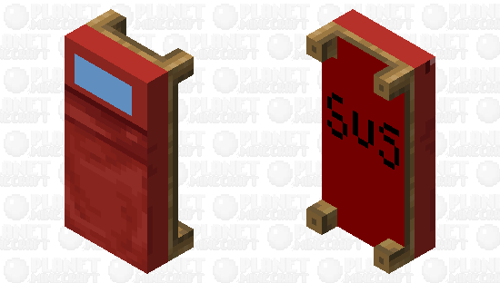 SUS bed Minecraft Mob Skin