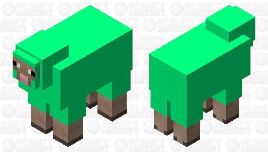Green sheep Minecraft Mob Skin
