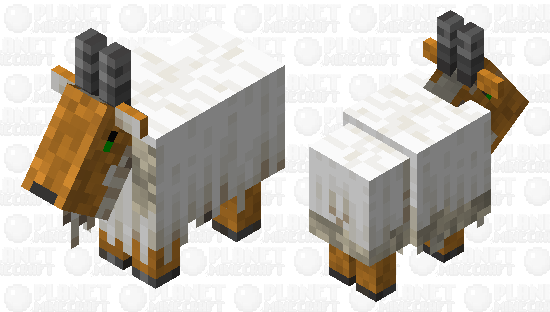 Golden Guernsey Goat Minecraft Mob Skin