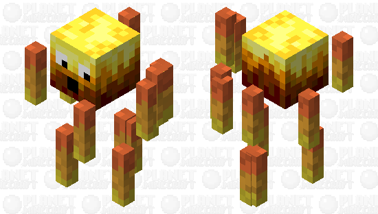 New Blaze Minecraft Mob Skin