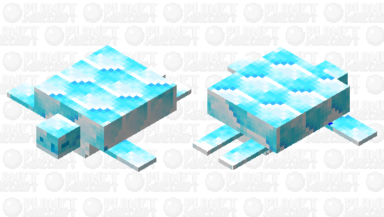 Ice turtle Minecraft Mob Skin