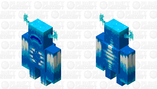 Water Warden Minecraft Mob Skin