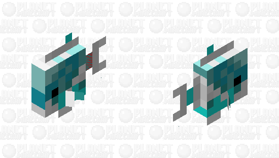 Evil Fish Minecraft Mob Skin