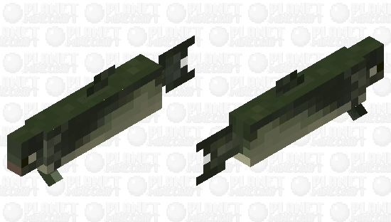 Bass - fish skin to replace salmon - Minecraft Mob Skin