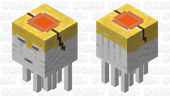 Ghast with gold armor Minecraft Mob Skin