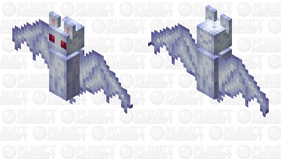 White bat Minecraft Mob Skin