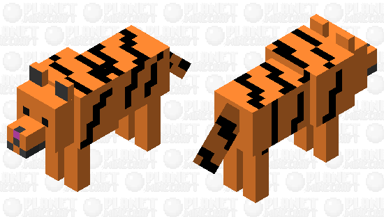 wolf tiger Minecraft Mob Skin