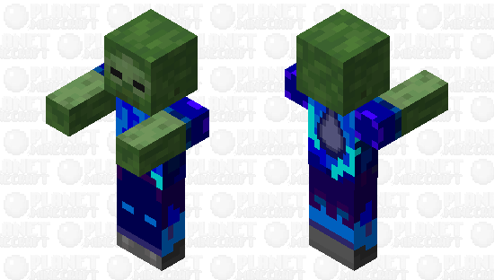 Water Zombie | Element Zombies Minecraft Mob Skin