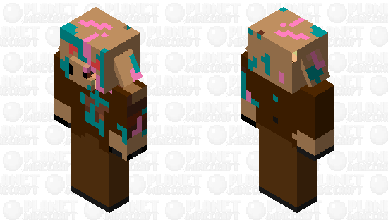 Warped Piglin Minecraft Mob Skin