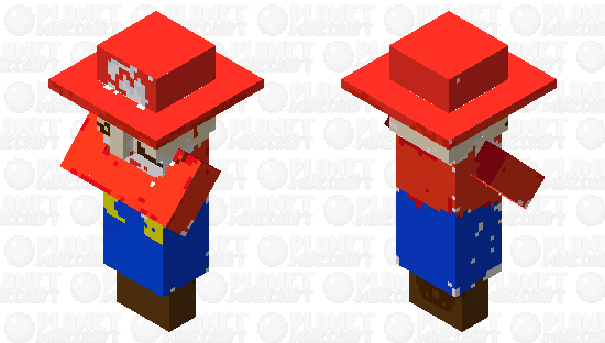 Mario Minecraft Mob Skin