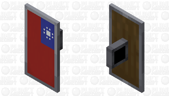 Taiwan Flag Shield Minecraft Mob Skin