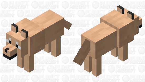 golden retriever Minecraft Mob Skin