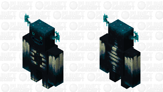 Funny Warden Minecraft Mob Skin