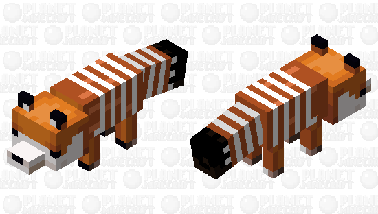 Red panda Minecraft Mob Skin