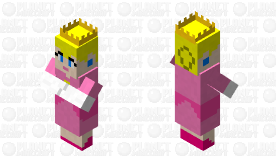 Princess Peach (Super Mario) Minecraft Mob Skin