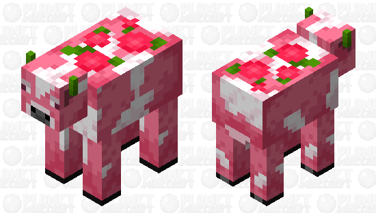 Rosy Cow Minecraft Mob Skin