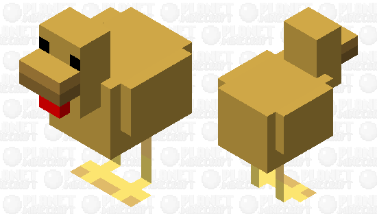 The chicken that laid golden eggs Minecraft Mob Skin