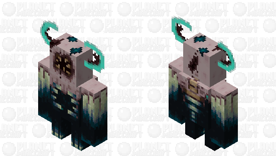 Old warden textured good Minecraft Mob Skin