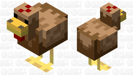 Brown Speckled Hen Minecraft Mob Skin